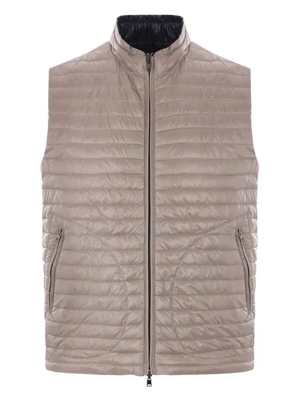 Herno Quilted Reversible Gilet - Blue