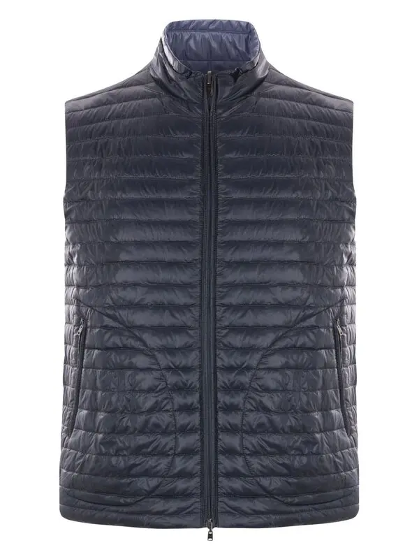 Herno Reversible Puffer Gilet - Blue