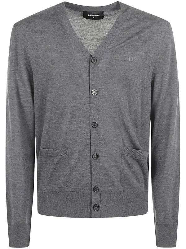 Dsquared2 Wool Cardigan - Grey