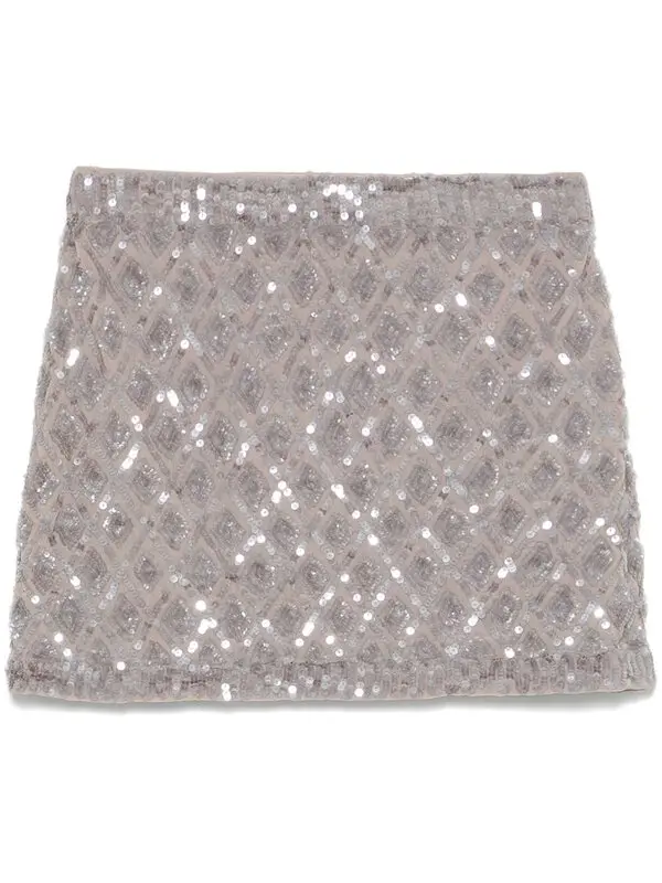 P.a.r.o.s.h Sequinned Mini Skirt