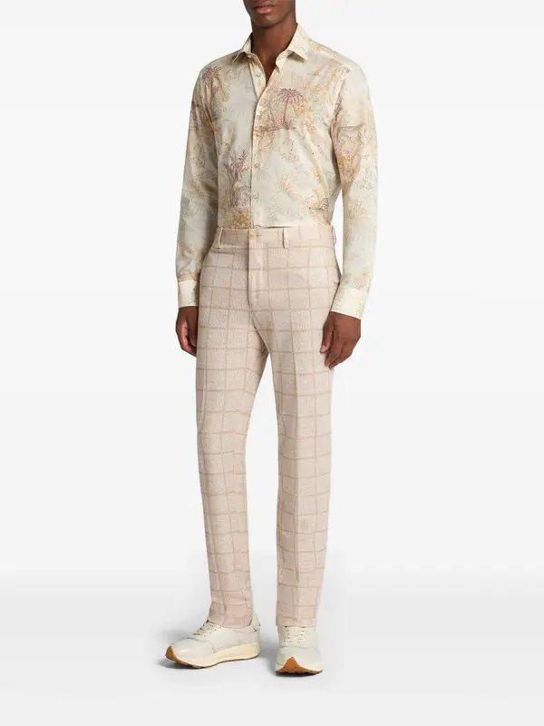 Etro Checked Chinos