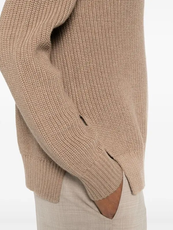P.a.r.o.s.h Ribbed-knit Sweater - Brown