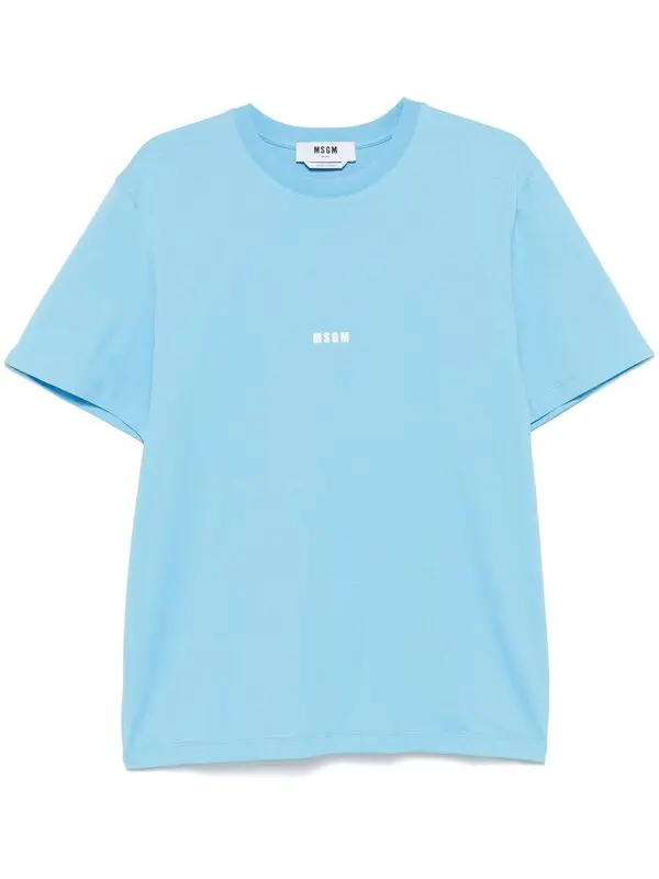 MSGM Logo-print T-shirt - Blue