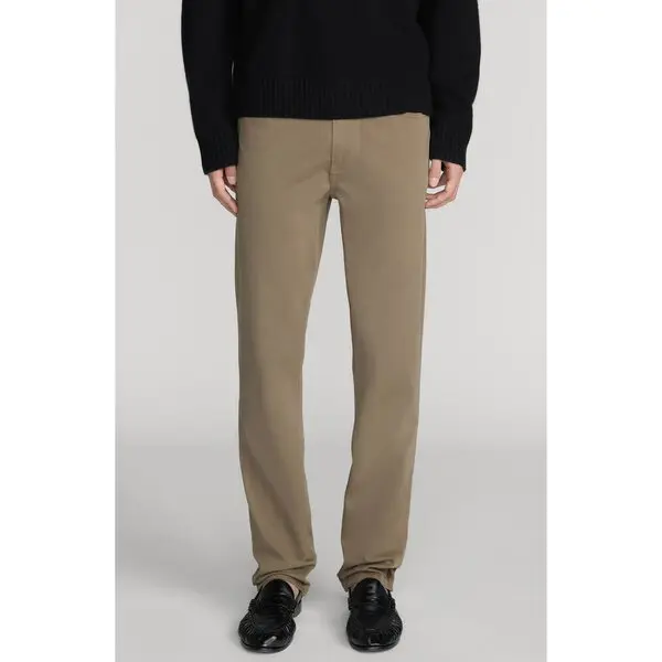 FRAME Modern Straight-leg Twill Pants - Soft Olive