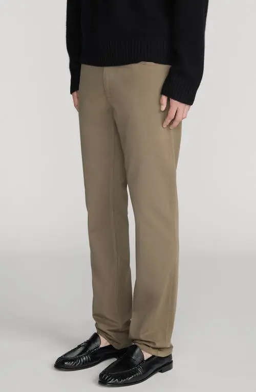 FRAME Modern Straight-leg Twill Pants - Soft Olive