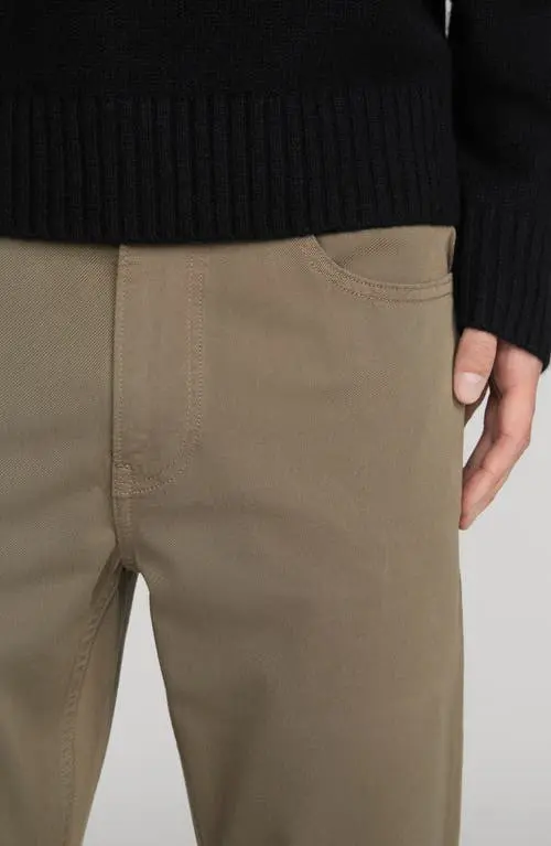 FRAME Modern Straight-leg Twill Pants - Soft Olive