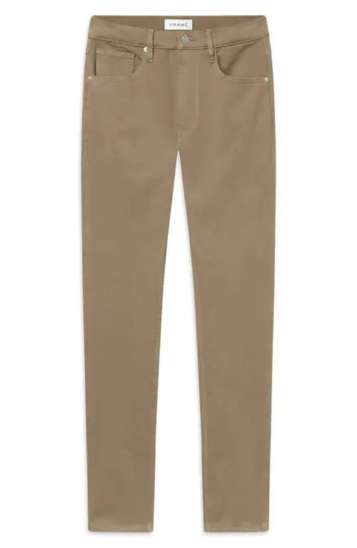 FRAME Modern Straight-leg Twill Pants - Soft Olive