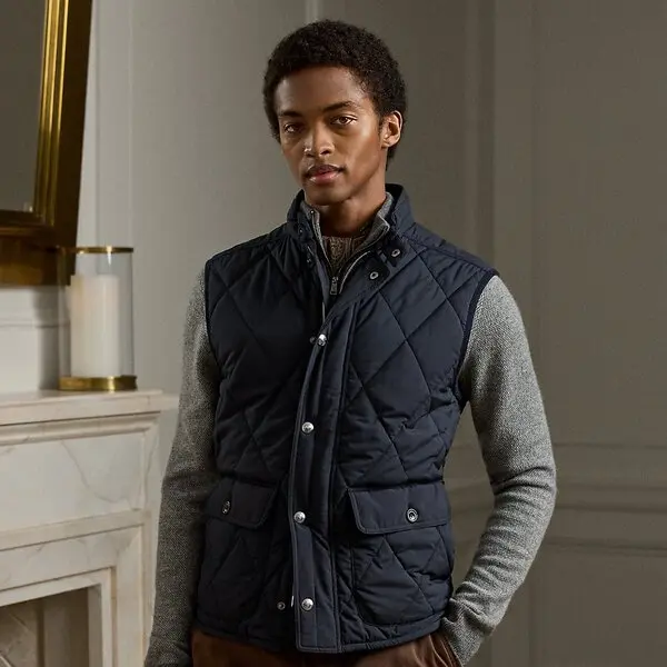 Ralph Lauren Carleton Quilted Down Vest - Classic Chairman Navy