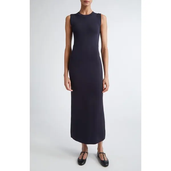 Max Mara Visiera Sleeveless Jersey Dress - Navy
