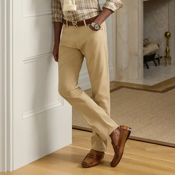 Ralph Lauren Slim Fit Stretch Twill Pant - Classic Tan