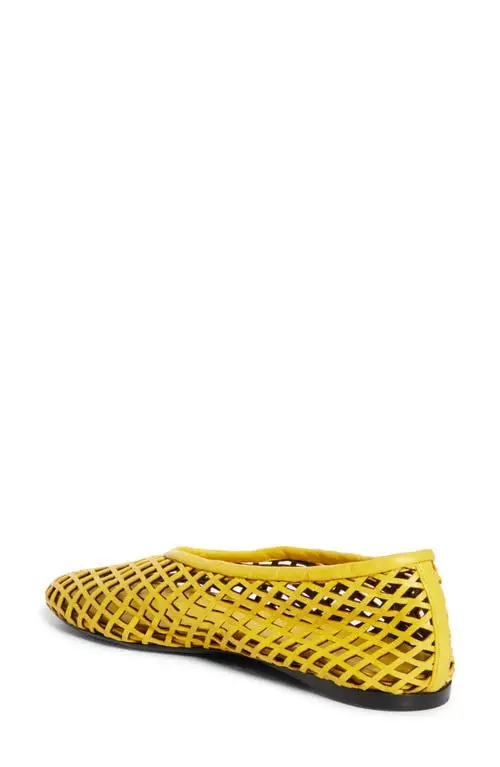 Proenza Schouler Perforated Ballet Flat - Yellow