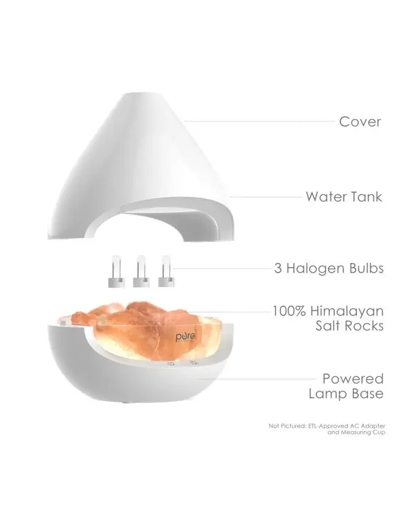 PURE ENRICHMENT Pureglow Crystal Salt Lamp & Diffuser