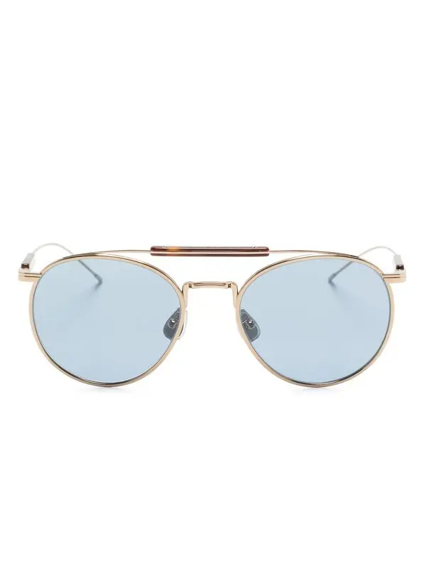 Brunello Cucinelli Round Frame Sunglasses - Silver