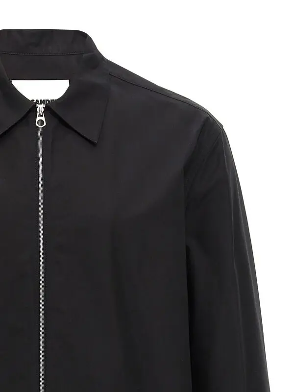 JIL SANDER Sip-up Shirt - Black