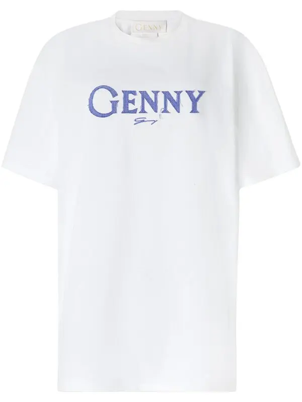 GENNY Logo-print T-shirt - White