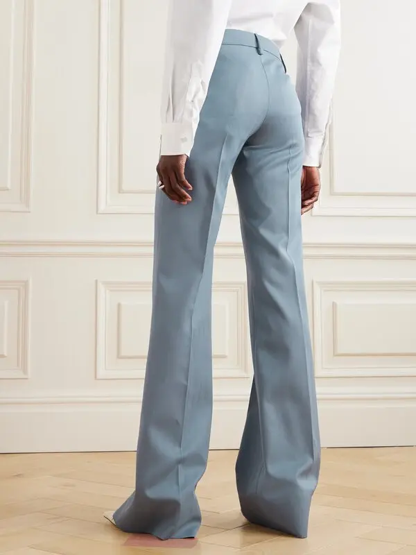 Stella McCartney Pinstriped Flared Pants - Blue