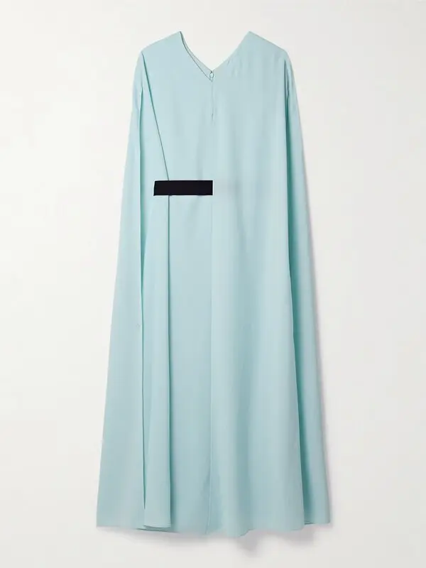 ROKSANDA Fyera Belted Cape-effect Crepe Midi Dress