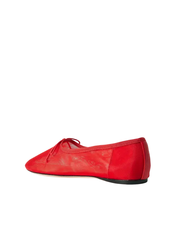 LOEFFLER RANDALL Landon Mesh Ballet Flats - Red