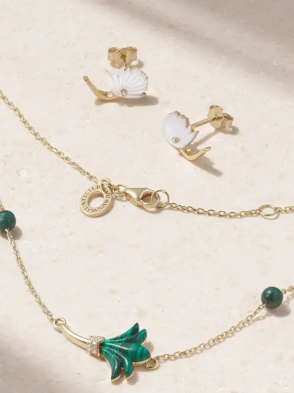 L’ATELIER NAWBAR 18-karat Multi-stone Jewelry Set