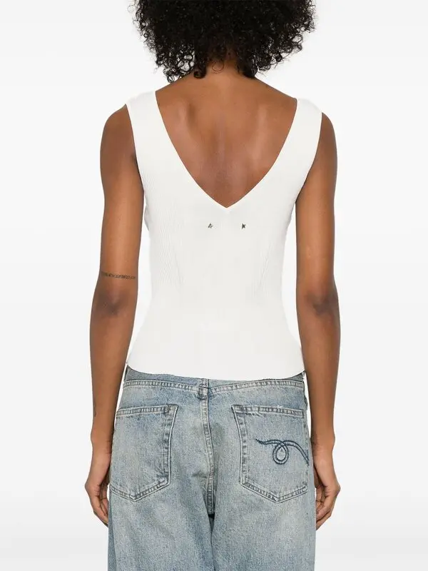 GOLDEN GOOSE Ribbed Tank Top