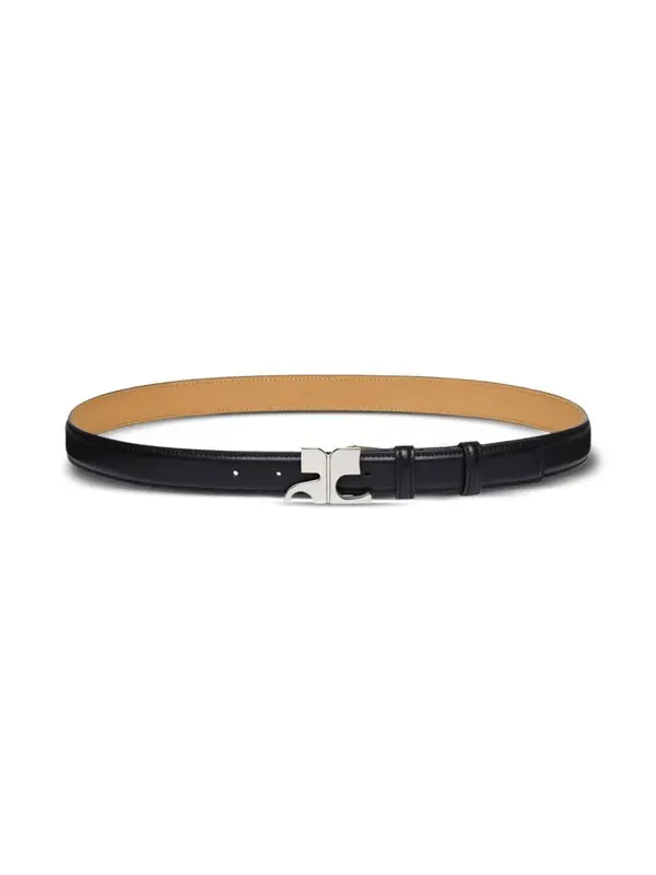 COURREGES Leather Belt - Black