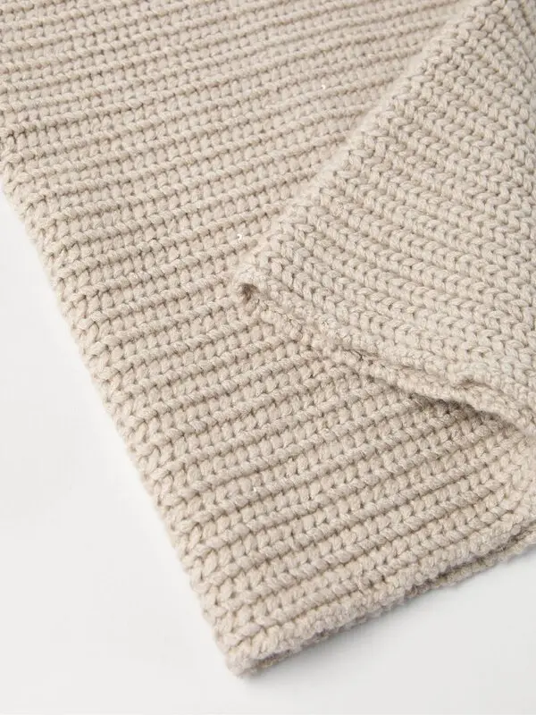 Brunello Cucinelli Cashmere Collar Scarf - Neutrals
