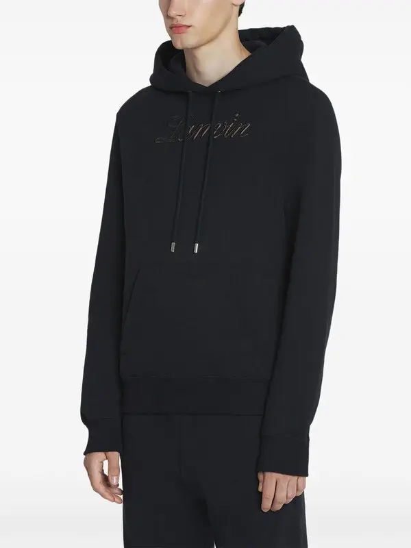 LANVIN Embroidered Logo Hoodie