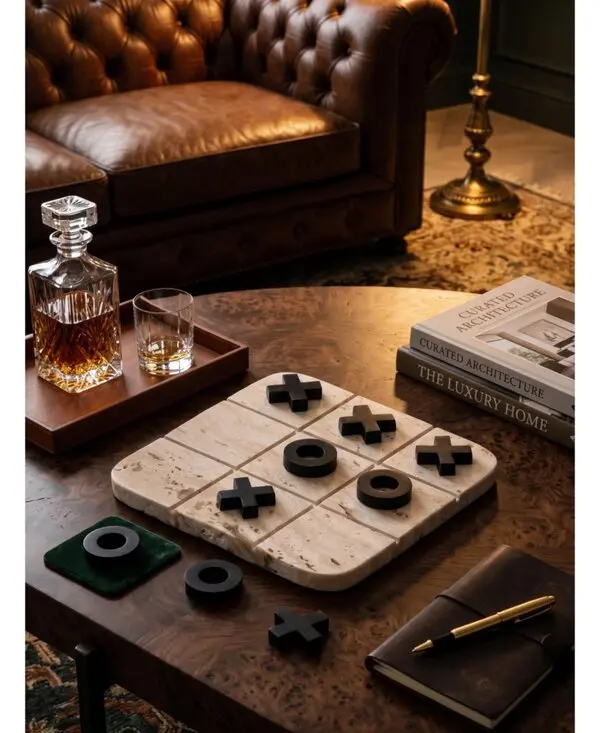 GAURI KOHLI Monty Marble Tic Tac Toe Set