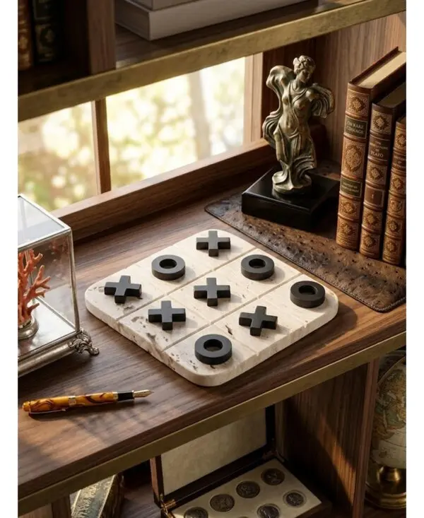 GAURI KOHLI Monty Marble Tic Tac Toe Set