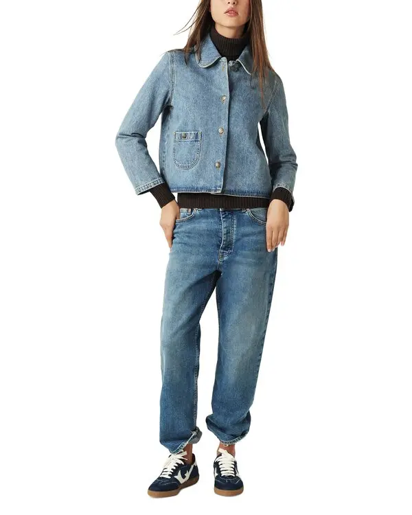 Ba&sh Bas & Sh Tiny Jacket - Blue Jeans