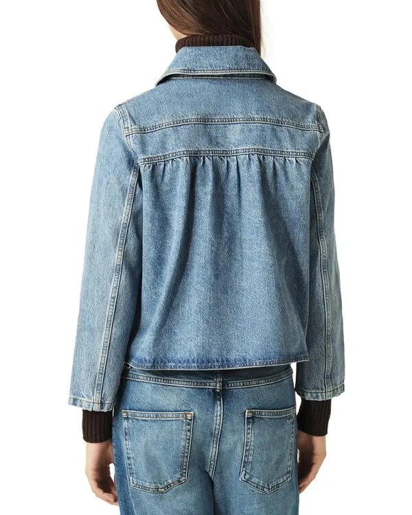 Ba&sh Bas & Sh Tiny Jacket - Blue Jeans