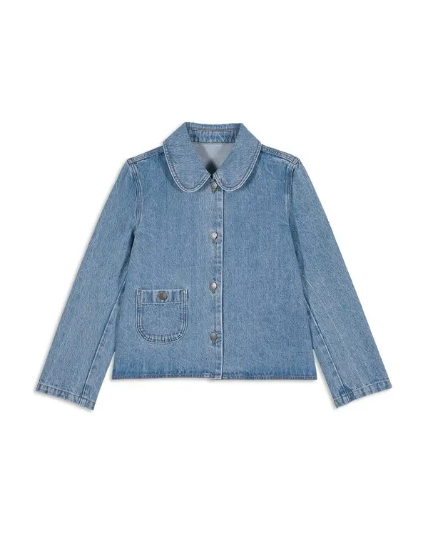 Ba&sh Bas & Sh Tiny Jacket - Blue Jeans