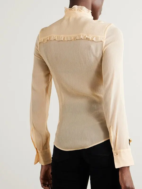 Chloé Tie-neck Ruffled Shirt
