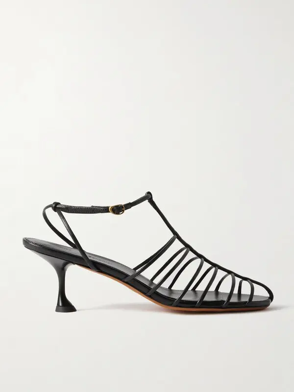 Proenza Schouler Tee Cage Leather Sandals