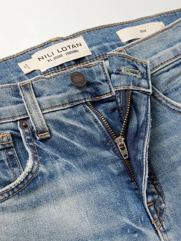 NILI LOTAN Celia High-rise Straight-leg Jeans
