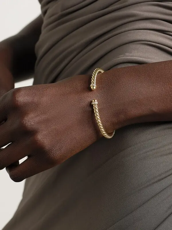 David Yurman Modern Cable 18-karat Diamond Cuff