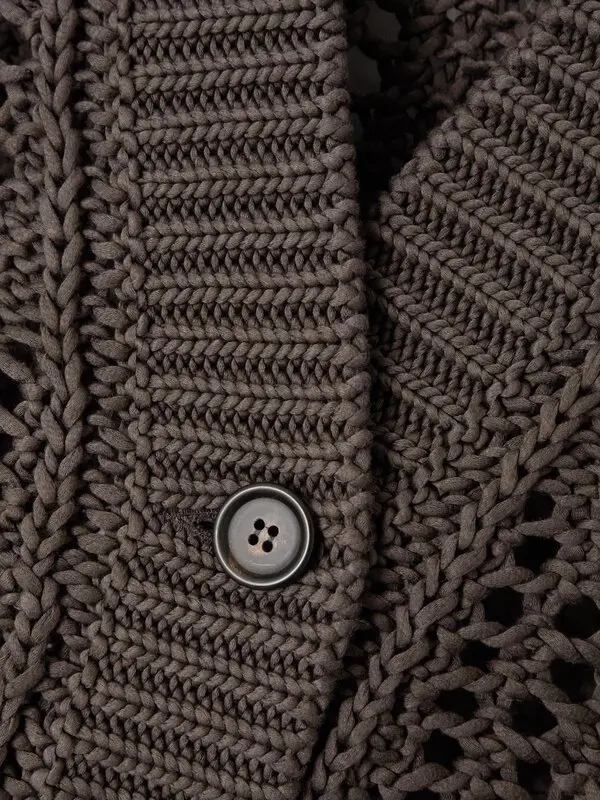 Brunello Cucinelli Open-knit Cotton Cardigan