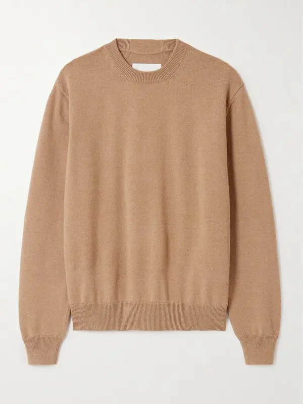 JIL SANDER Cashmere And Cotton-blend Crewneck Sweater