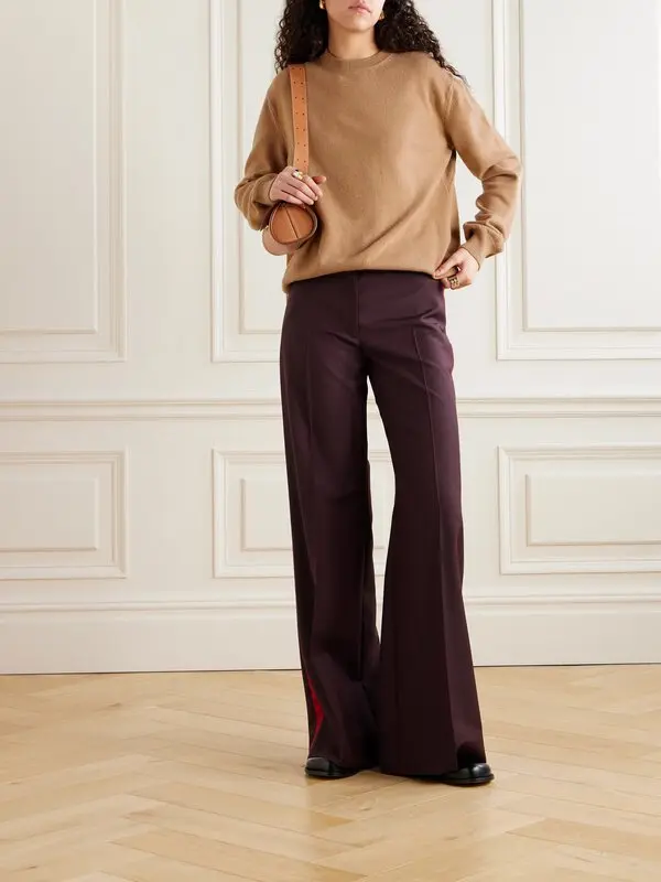 JIL SANDER Cashmere And Cotton-blend Crewneck Sweater