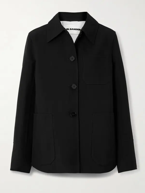 JIL SANDER Cotton-blend Twill Jacket