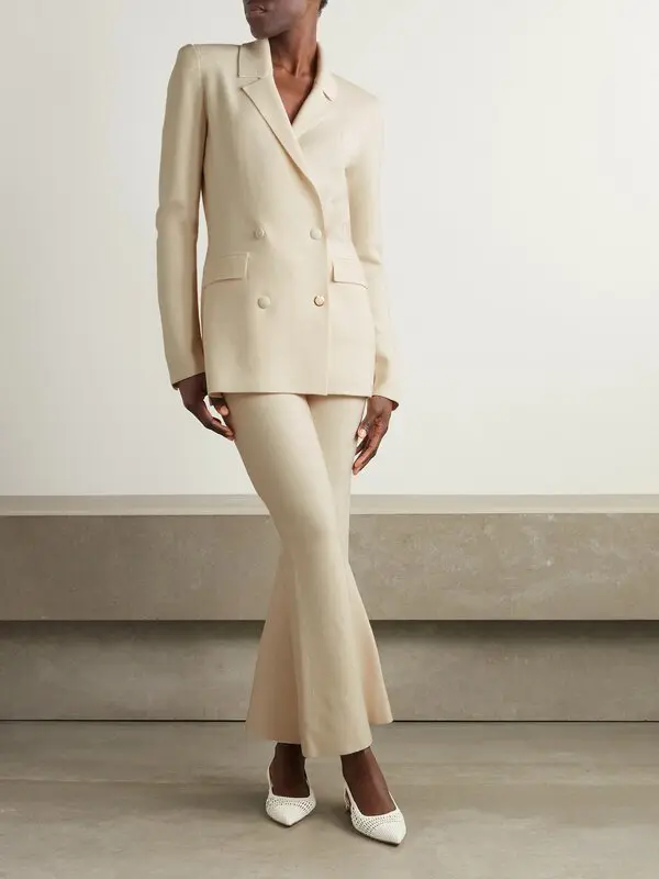 Gabriela Hearst Bowen Knitted Wool Double-breasted Blazer