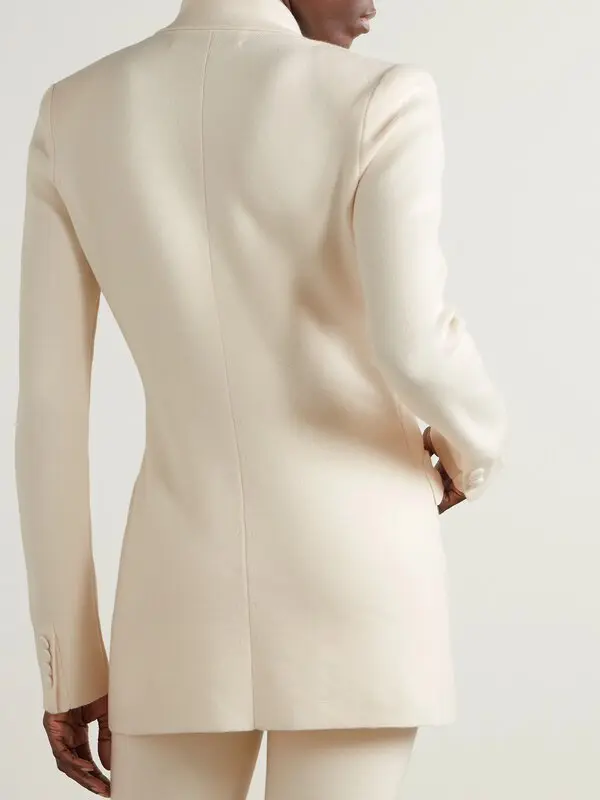 Gabriela Hearst Bowen Knitted Wool Double-breasted Blazer