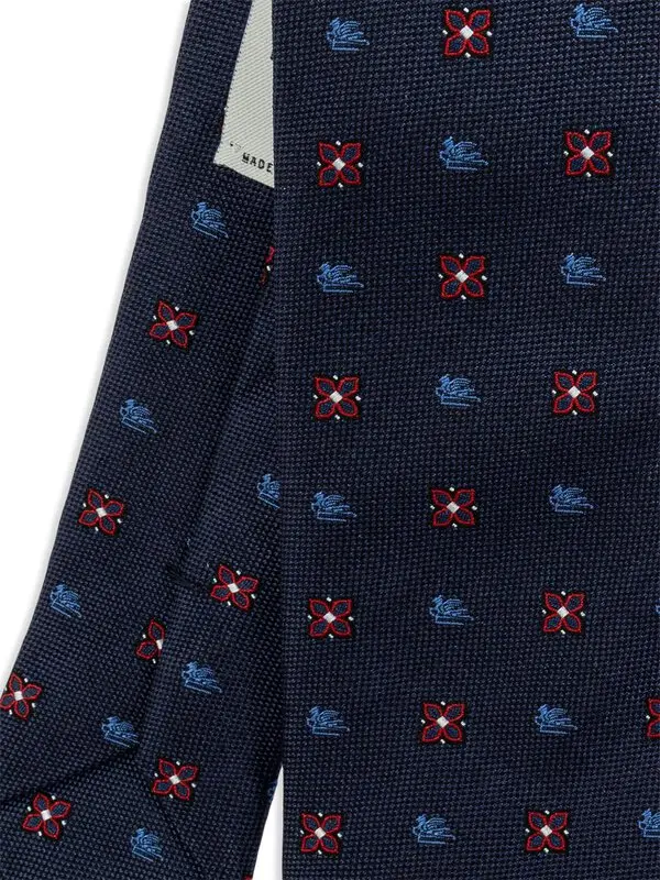 Etro Pegaso Embroidered Tie