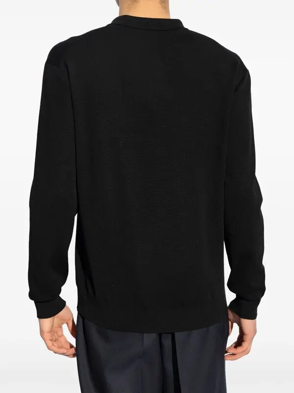 Giorgio Armani Fine-knit Polo Shirt