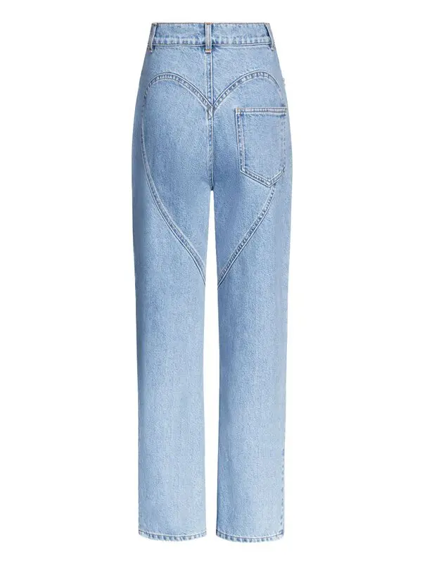 AREA Crystal-embellished Jeans