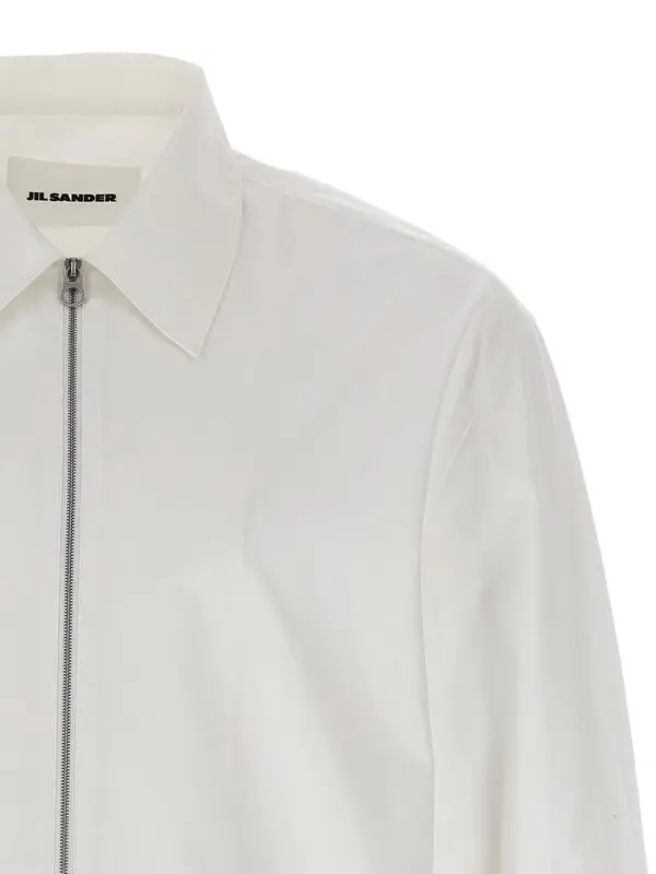 JIL SANDER Zip-up Shirt - White