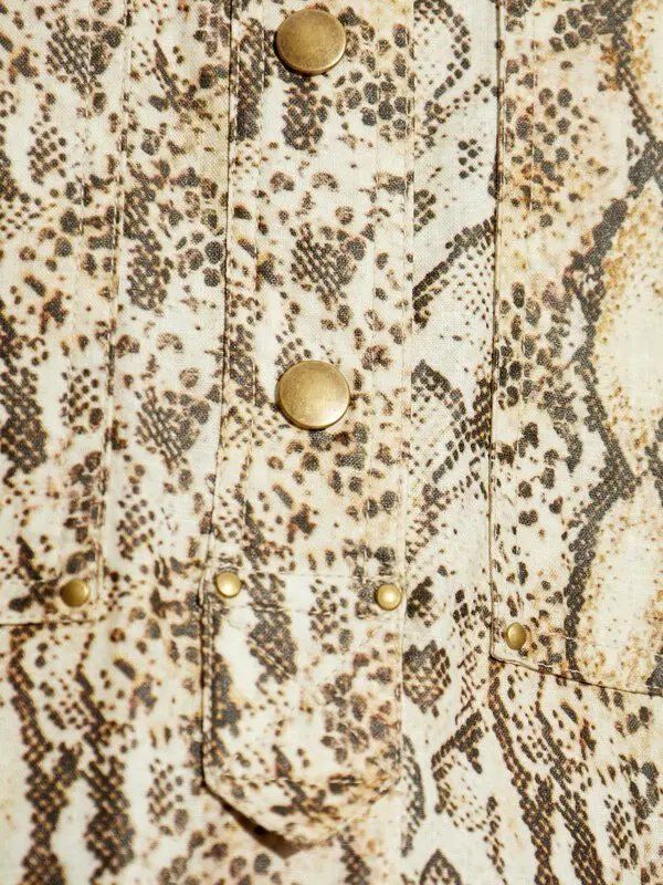 Isabel Marant Étoile Florida Snakeskin Shirt - Neutrals