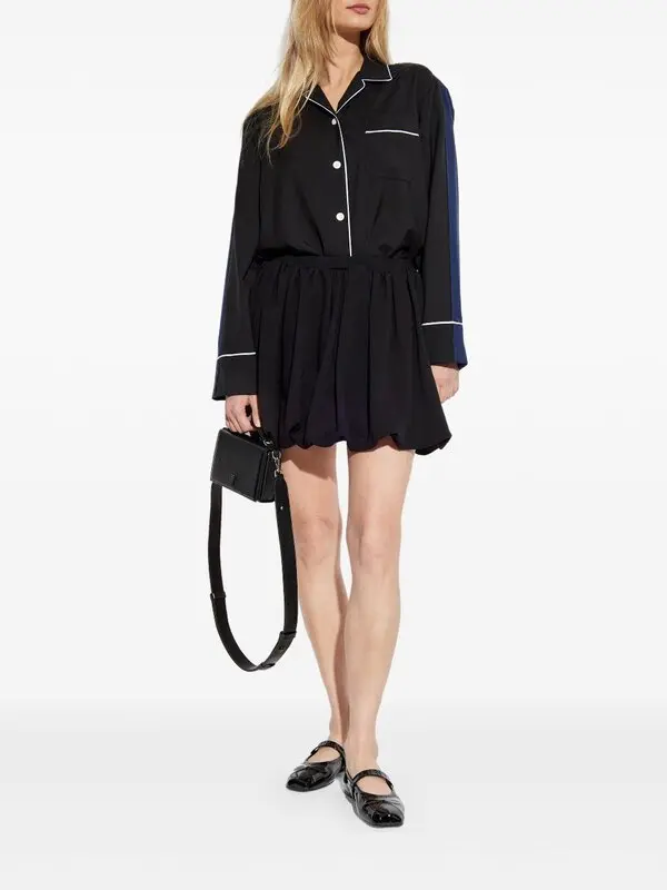 Marni Cotton Pleated Skirt - Black