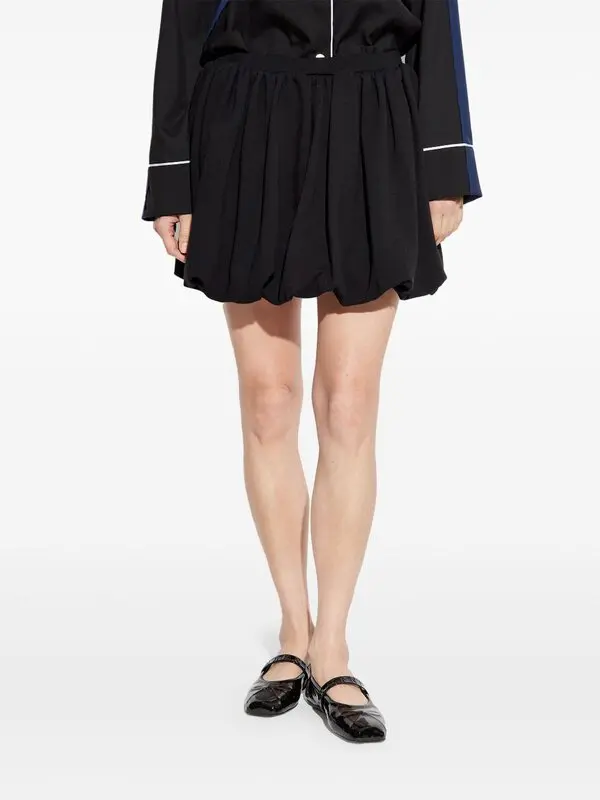 Marni Cotton Pleated Skirt - Black