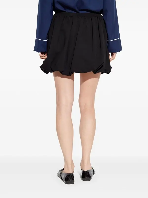 Marni Cotton Pleated Skirt - Black
